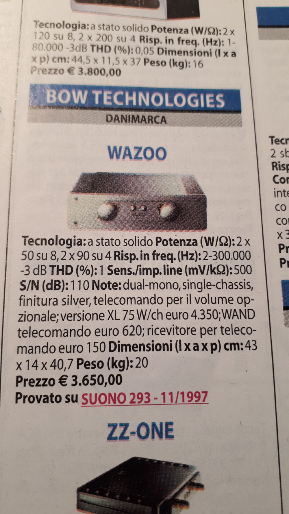 √ Bow Technologies Wazoo XL Occasione Usato - Codice 204988