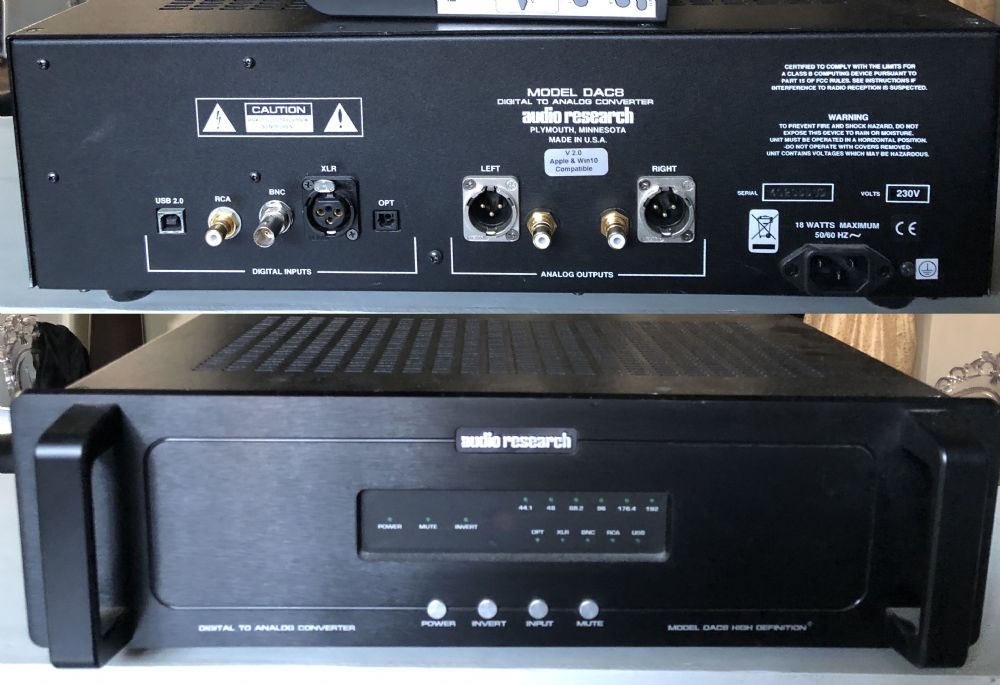 √ Audio Research Dac 8 Black Occasione Usato - Codice 247330