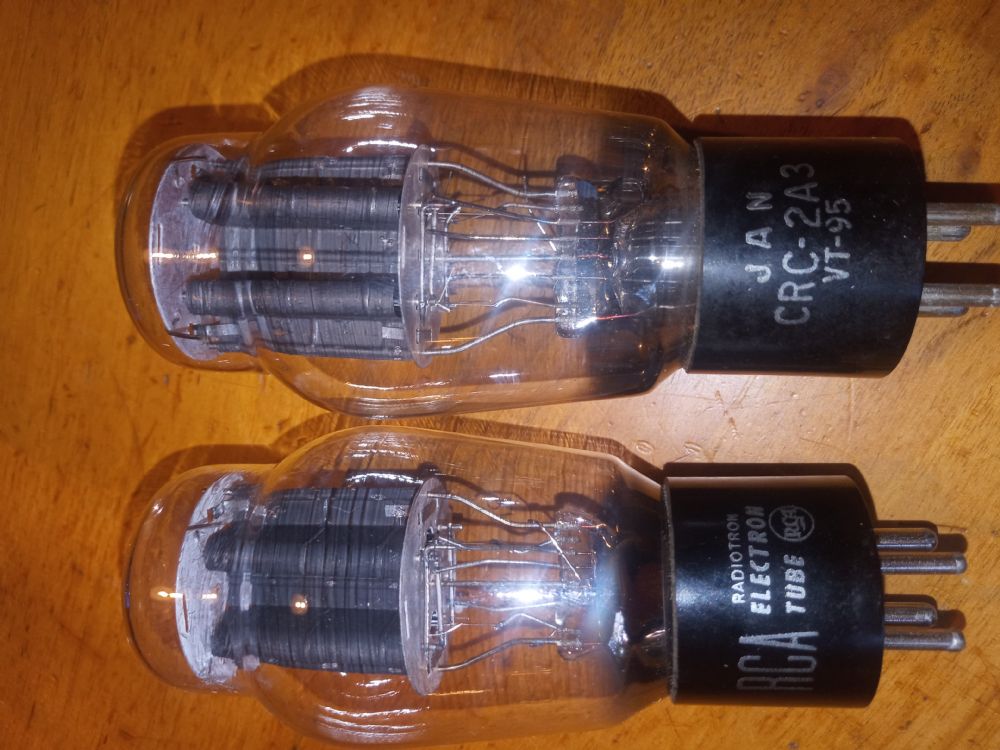 √ Valvole 2a3 Rca Anni 50' Occasione Usato - Codice 303600