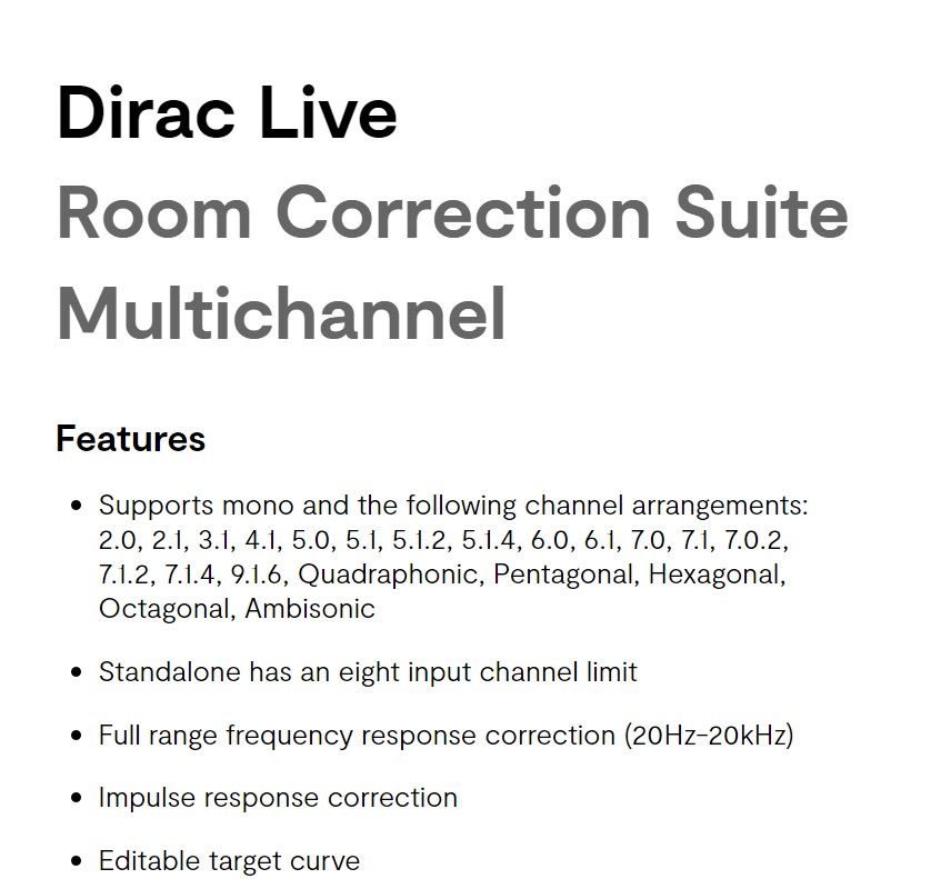√ Dirac Live Suite Multichannel Licenza Occasione Usato Garantito - Codice 319711