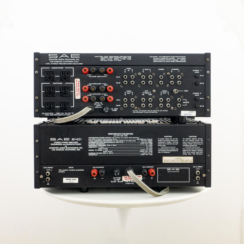 √ Sae-pre+ampli Sae 2100+sae 2401 Occasione Usato - Codice 330184