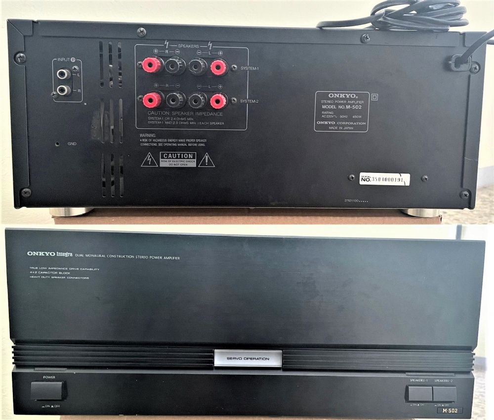 √ Onkyo Onkio Integra M-502 Ampli Finale Occasione Usato - Codice 341895